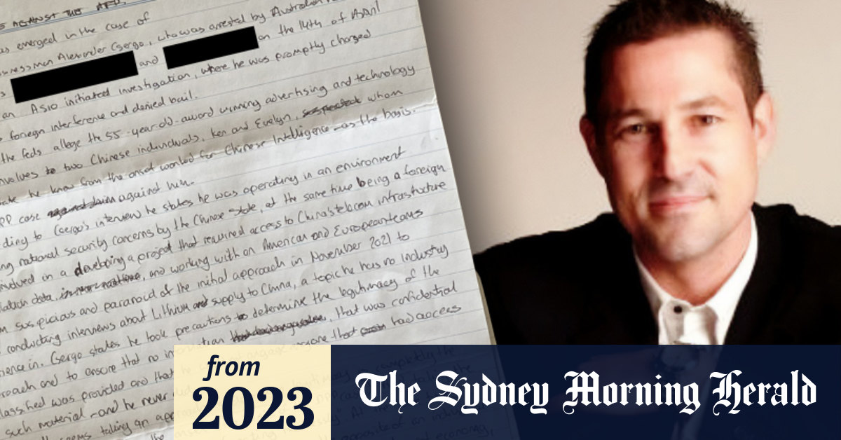 Alexander Csergo: Alleged China spy speaks in prison diary