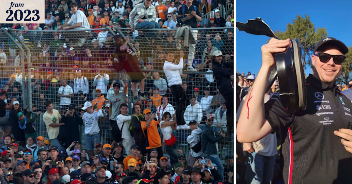 Australian Grand Prix 2023: Formula 1 fan hit by flying debris after ...