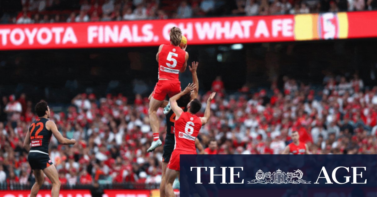 AFL finals 2024: Isaac Heeney on the spectacular mark that put Sydney ...