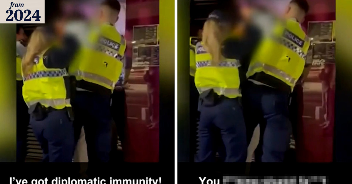 ‘I’ve got diplomatic immunity’: Video appears to show arrest of ...