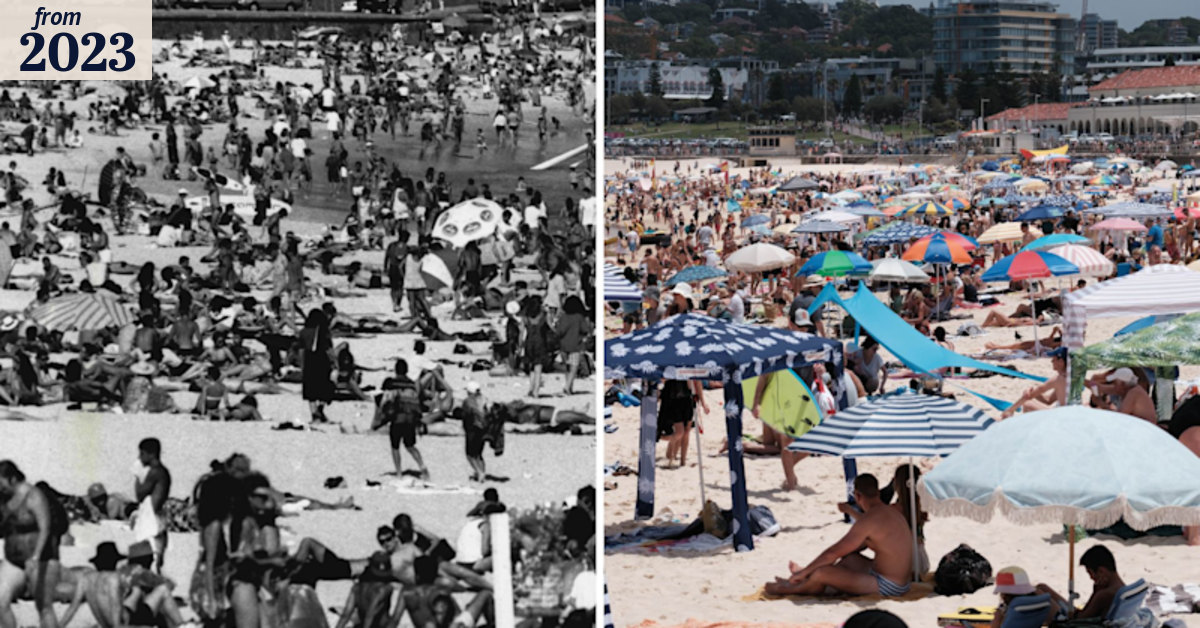 Bondi Beach today and 30 years ago: Why it’s getting harder to find ...