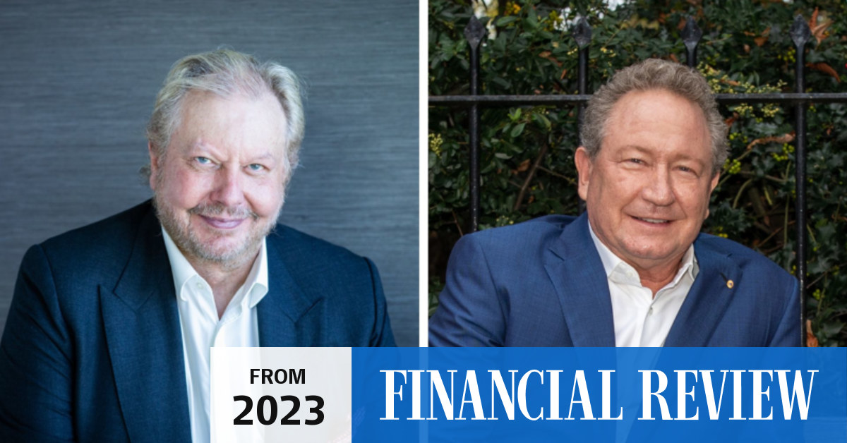 AFR Rich Bosses: Andrew Forrest deposed as top Rich Boss after $20b ...