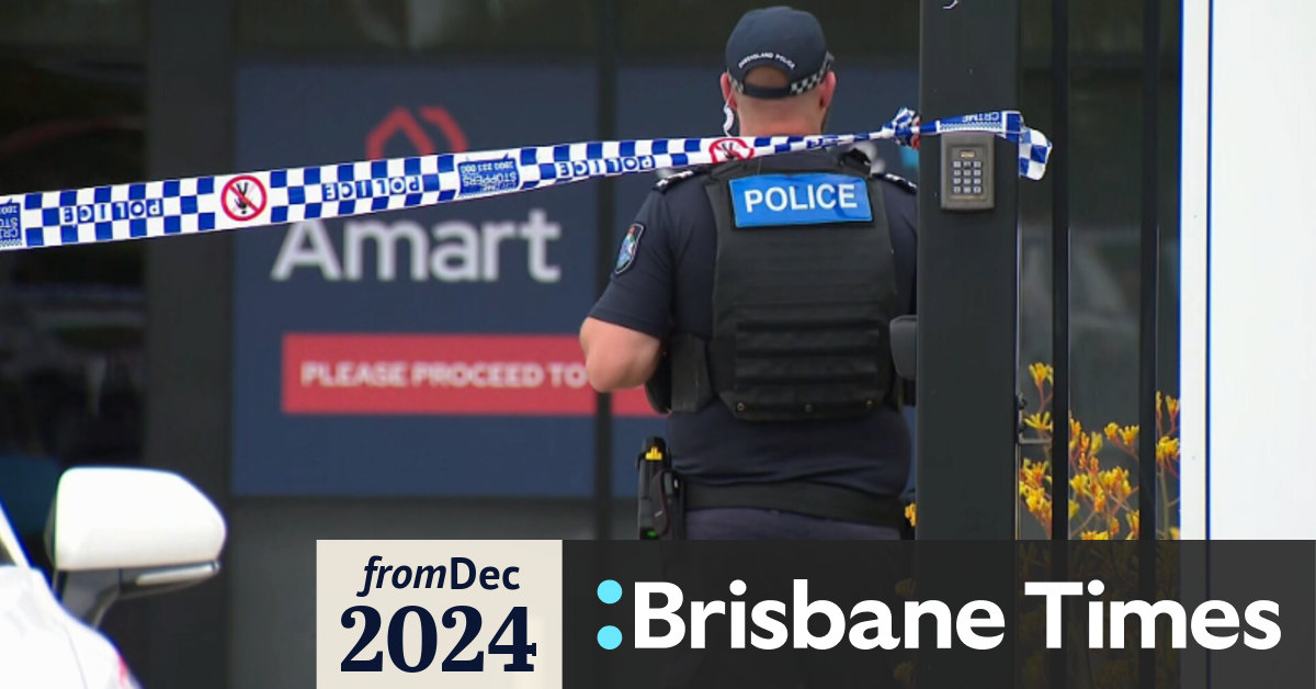 Brisbane police shooting: Police shoot man outside Amart furniture ...