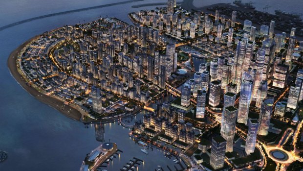 futuristic cities being built