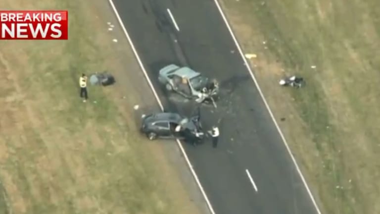 Girl, 8, fighting for life, six others injured in horror crash