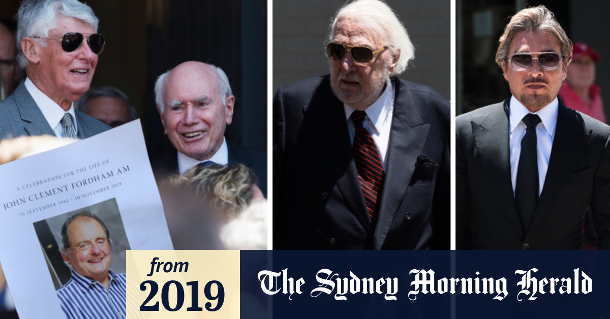 Sydney farewells celebrity agent John Fordham the way he'd have loved