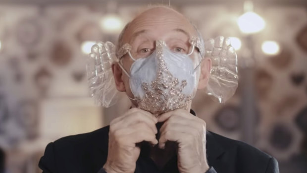 Hungarian orchestra conductor invents 'music-enhancing' face mask
