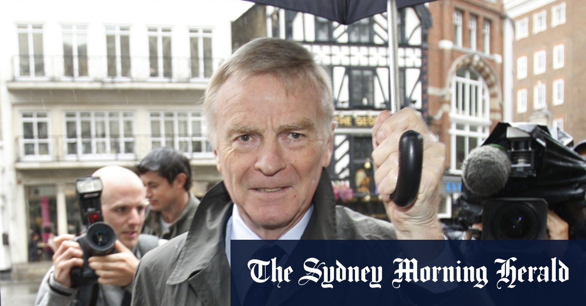 Max Mosley dominated Formula One and waged war on the tabloid press