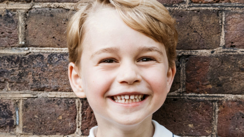 Prince George turns five with a smile