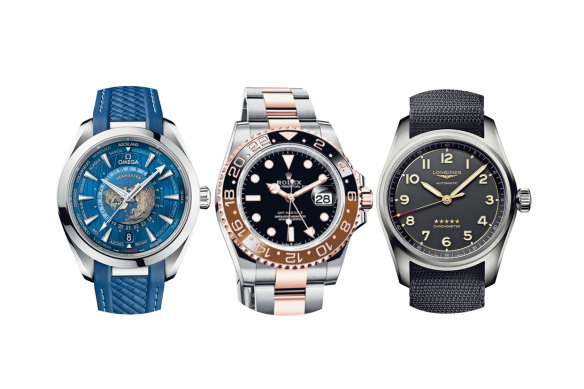 Watches: timepieces designed for frequent flyers.
