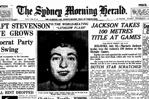 From the Archives, 1952: Marjorie Jackson’s glorious Olympic gold in ...