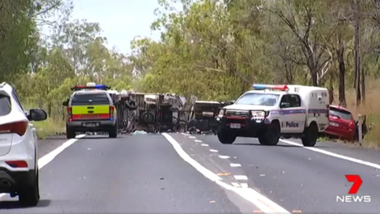 Man dies in head-on crash that closed Bruce Highway for hours