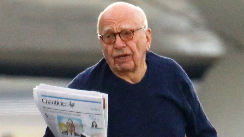 Rupert Murdoch arrives in Australia, lands in Sydney
