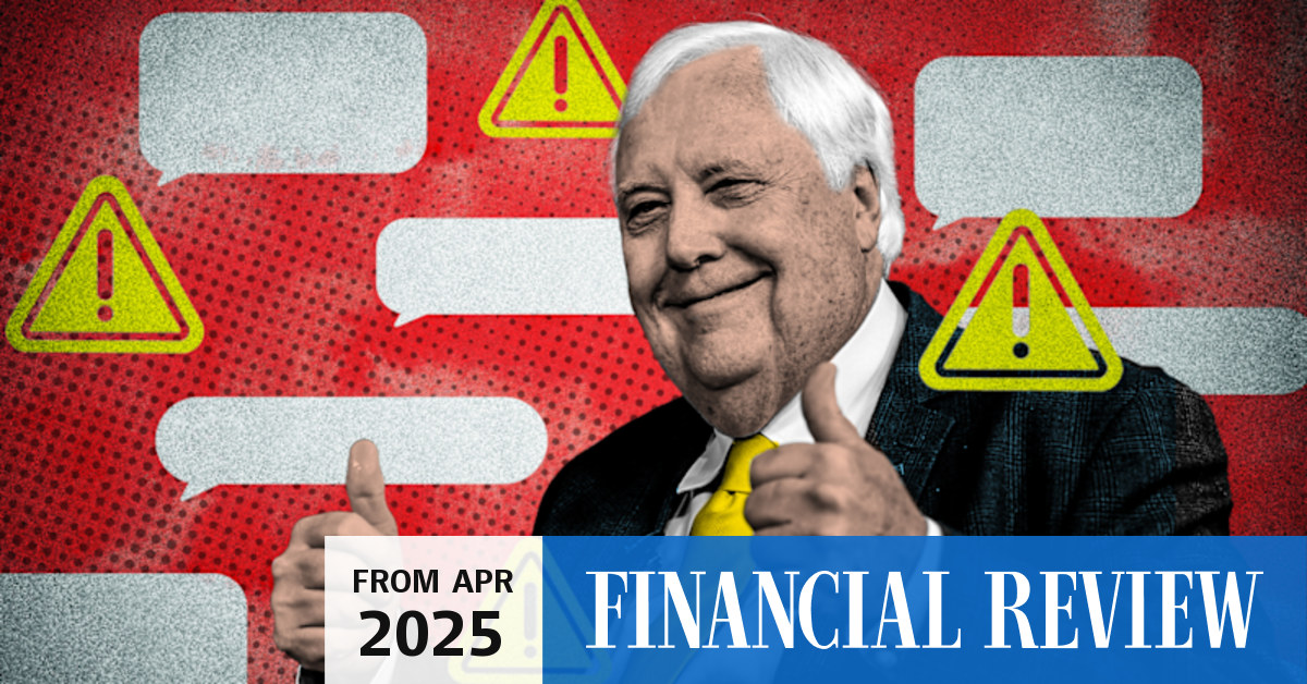 Election 2025: How do I make spam texts from Clive Palmer’s Trumpet of ...