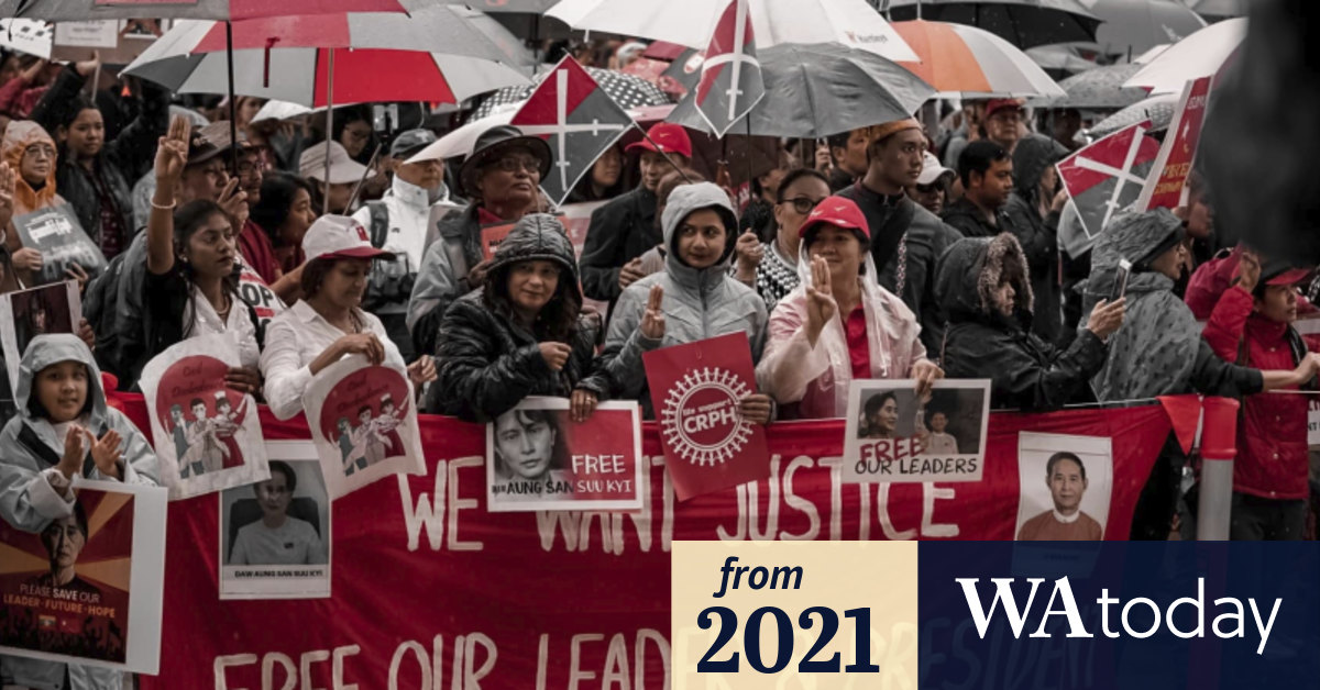 ‘Demanding justice’: Hundreds protest in Perth against Myanmar military ...