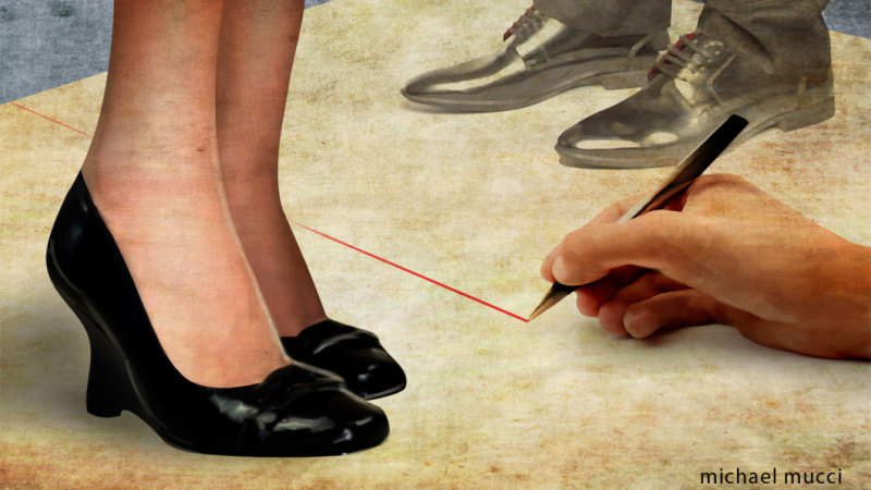 When is touching someone in the office inappropriate?