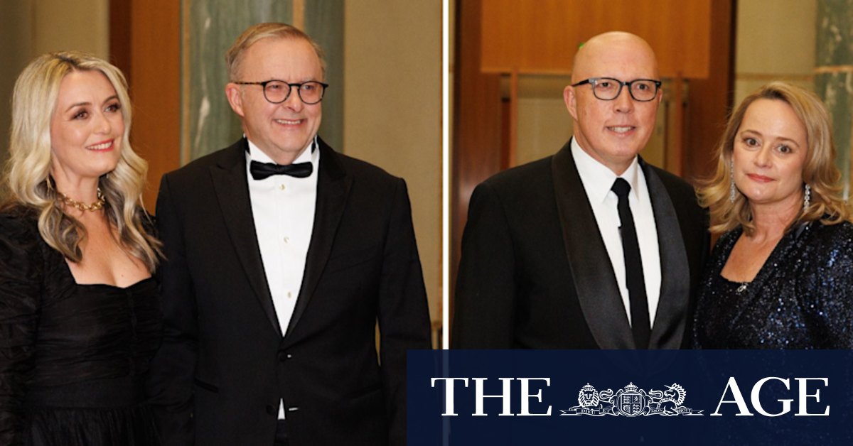 Mid-winter ball: Anthony Albanese and Peter Dutton try their hand at ...