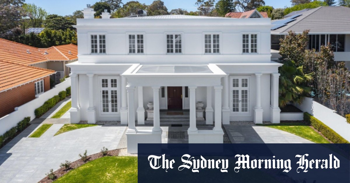 Rose and William Porteous list Dalkeith Road, Nedlands mansion for sale