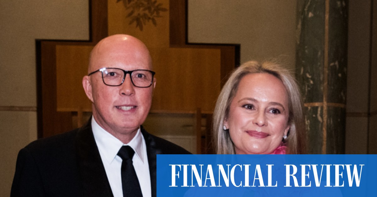 Midwinter Ball 2024: Peter Dutton roasts David Crowe, Laura Tingle