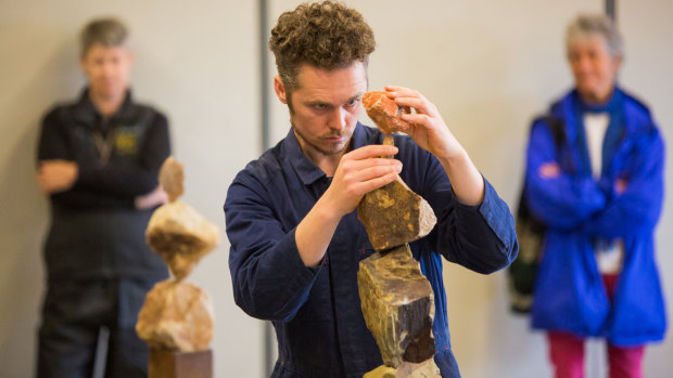 In the balance: Mysterious rock balancer Nick Steur comes to Melbourne