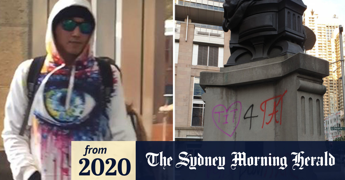 NSW Police searching for man who defaced QVB statue