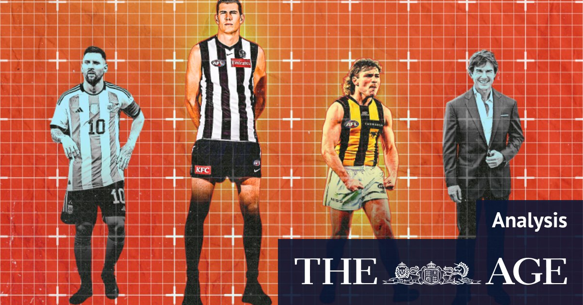 AFL 2025: Hawthorn Hawks star Nick Watson is the same height as Lionel ...