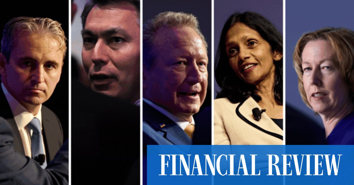 AFR Power list 2023: Australia’s 10 most powerful business leaders are ...