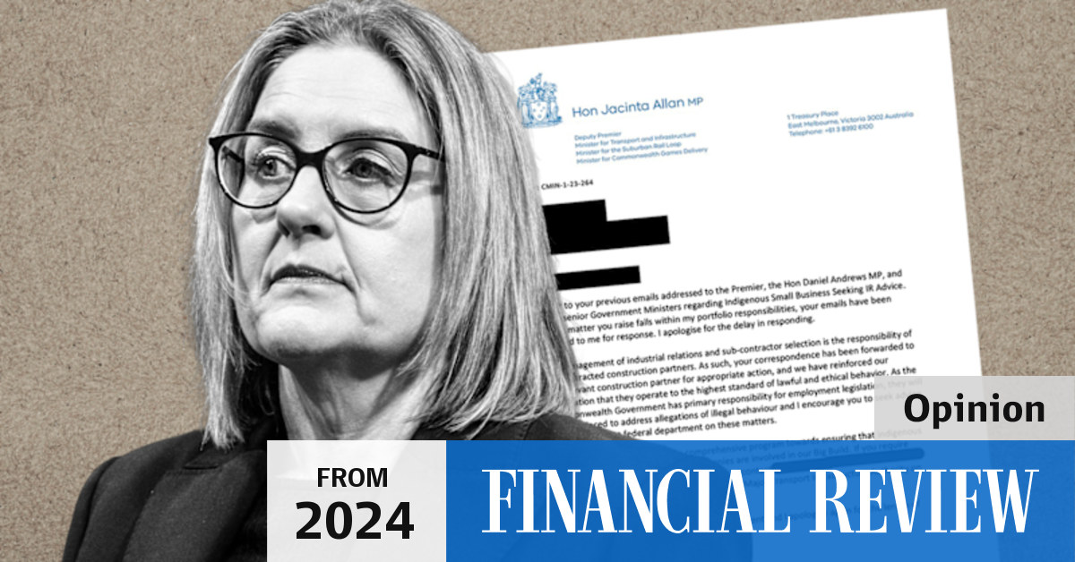 Jacinta Allan’s crackdown on CFMEU may be as bogus as the non-working ...