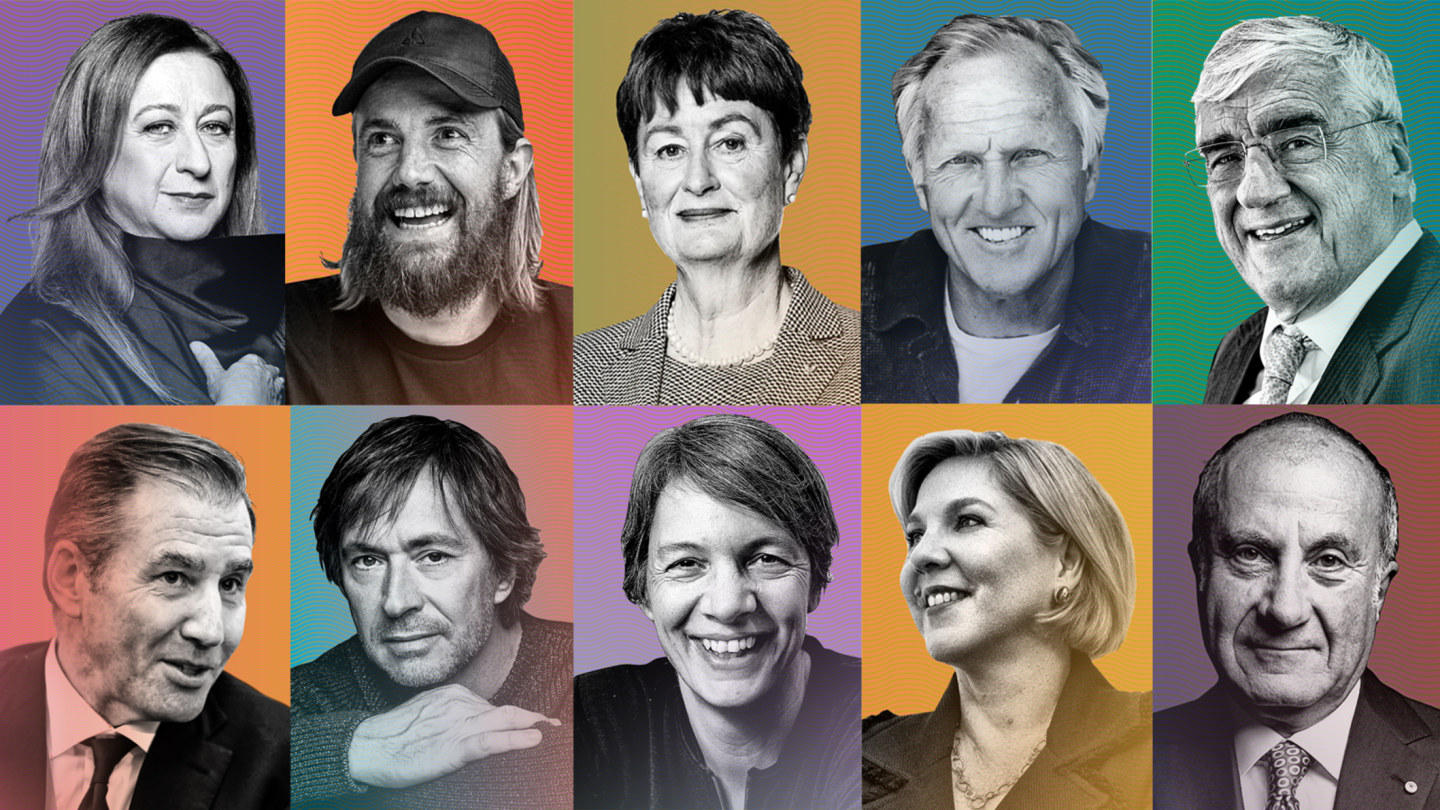 Mike Cannon-Brookes, Robyn Denholm, Greg Norman, Michael Hintze ...