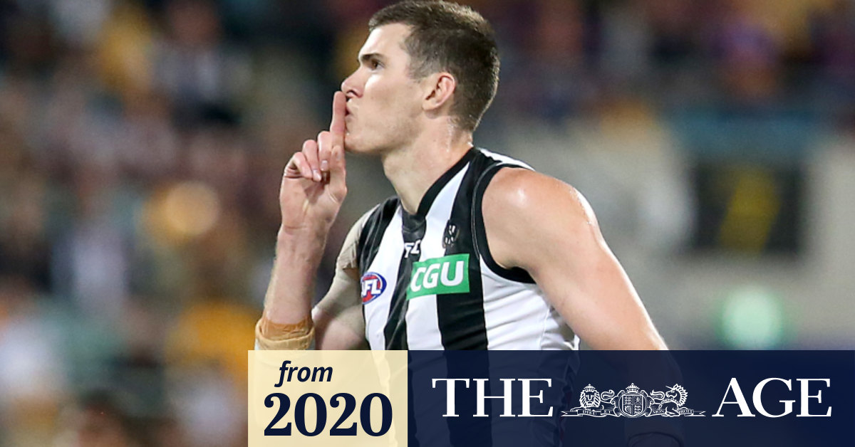 AFL 2020: Collingwood Magpies' Mason Cox was 'essentially blind out of ...