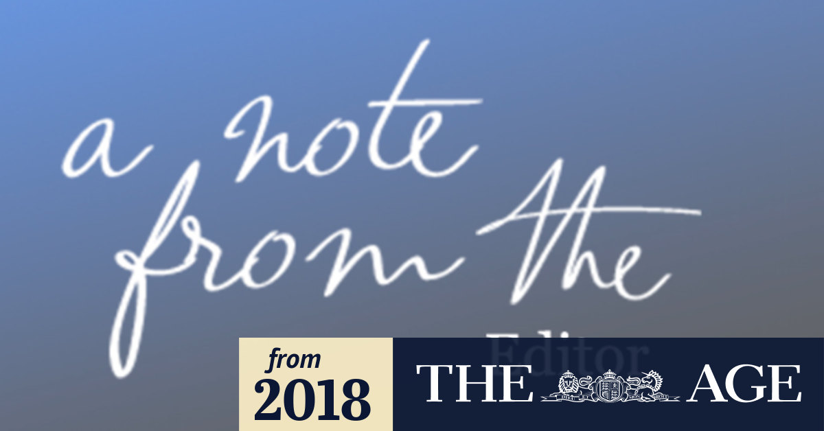 A Note From The Editor - February 14