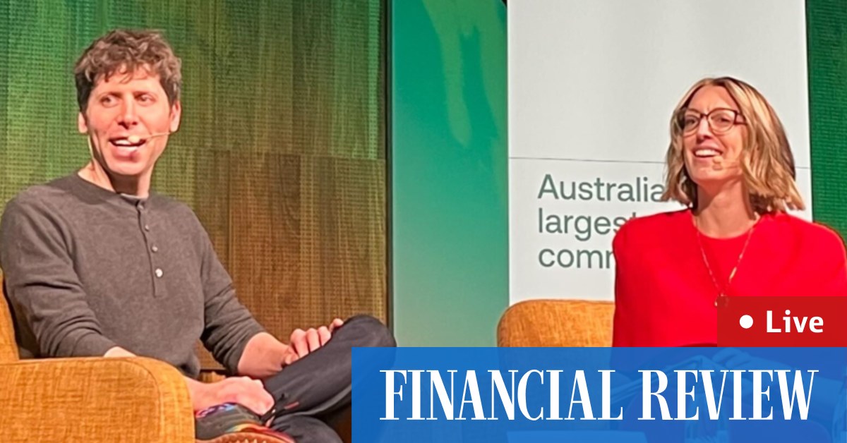 LIVE: ChatGPT-maker OpenAI Sam Altman speaks at Start-up Victoria ...