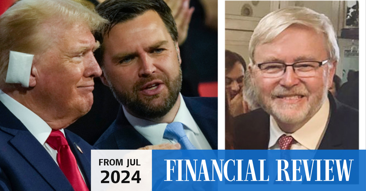 Donald Trump: Kevin Rudd engaging with future Vance-Trump government in ...