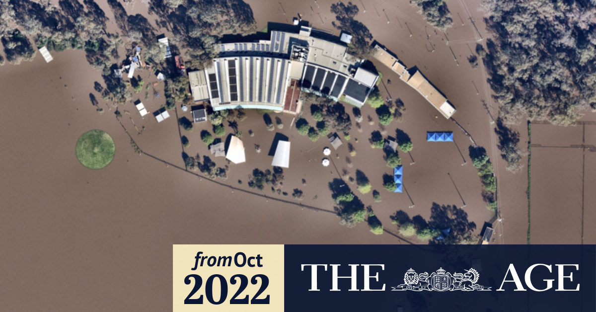 Victoria floods: Melbourne, Shepparton, Maribyrnong River satellite and ...