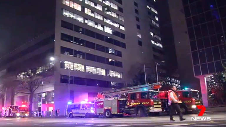 Workers fear for safety after fire at cladding-covered government building