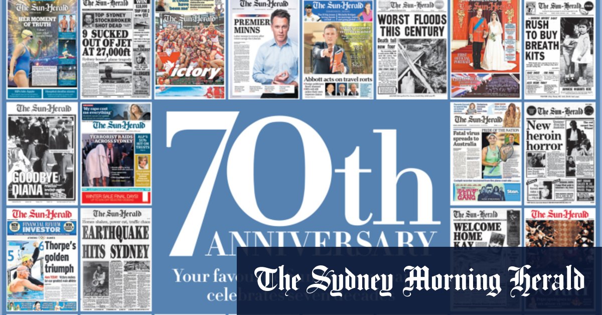 Celebrating 70 years of The Sun-Herald