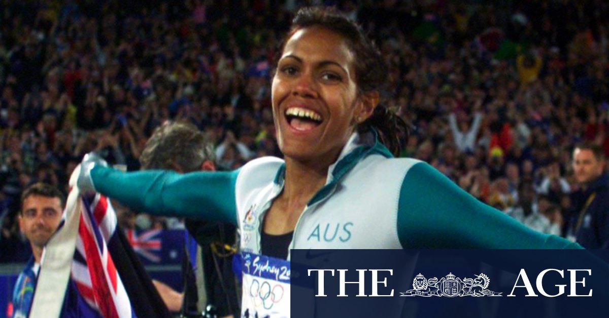 Watch Cathy Freeman's gold-medal winning race in full