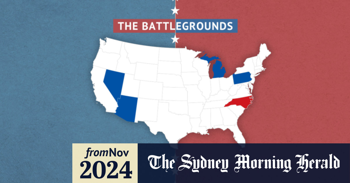 US election 2024: Donald Trump, Kamala Harris and the battleground ...