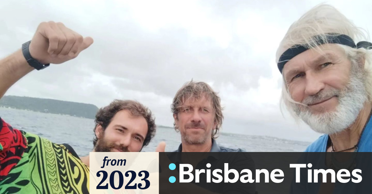 Three men rescued after sharks attack inflatable boat