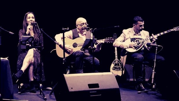 After a long quiet, Con Kalamaras is back on the bouzouki