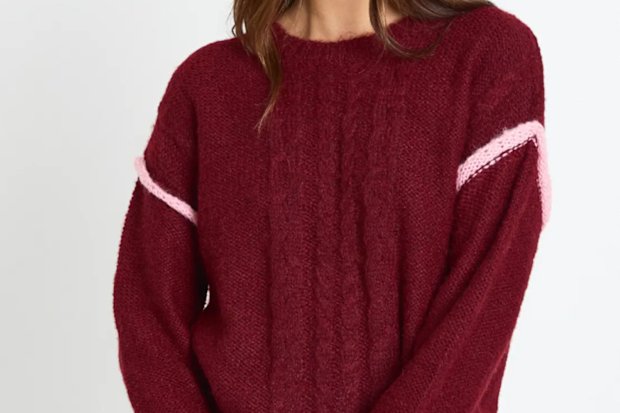Kmart Exposed Seam Jumper: $28 alternative to DISSH Bay Knit jumper ...