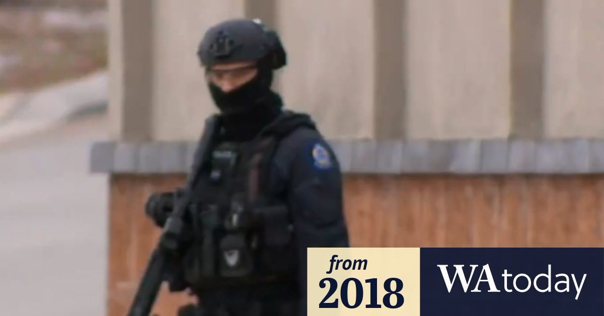 Tactical Response Group police at unfolding incident in Ellenbrook