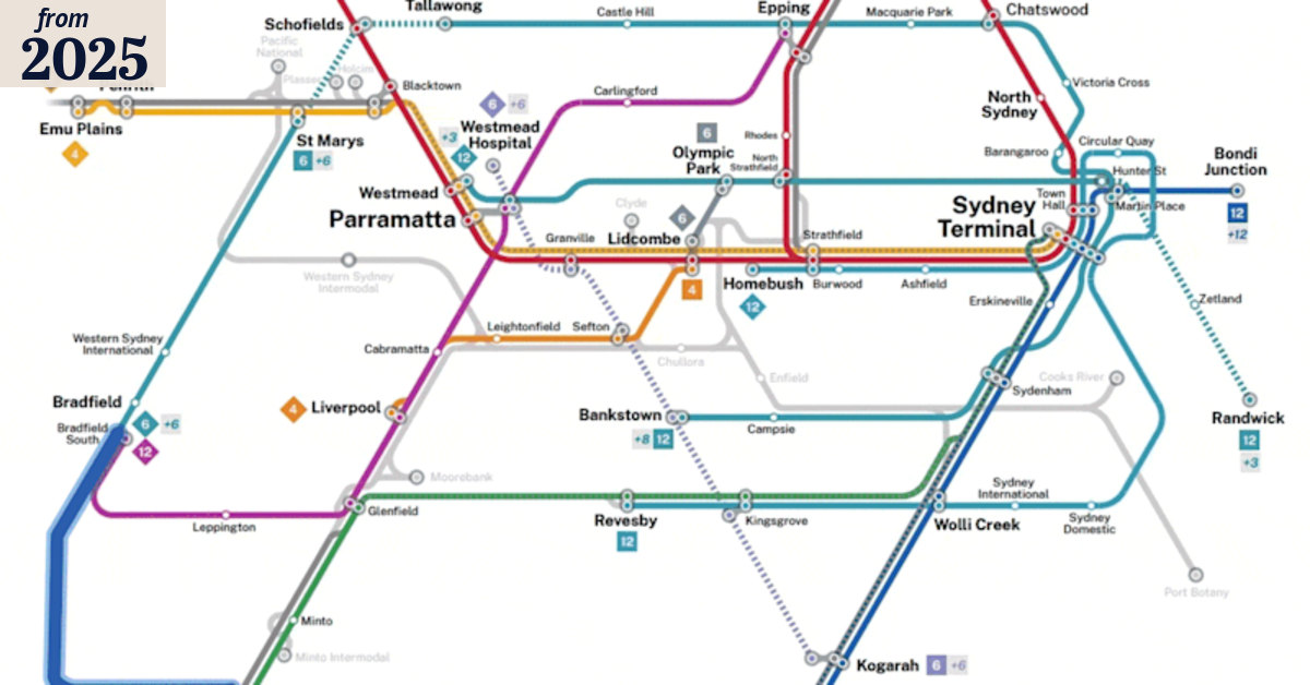 Sydney rail network: Secret plans reveal new train lines and extensions ...
