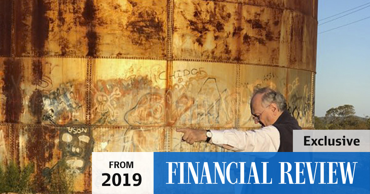 The composer, the architect and the water tank in Cobar