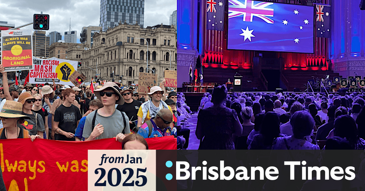 Australia Day in Brisbane: Citizenship ceremony at city hall comes as ...