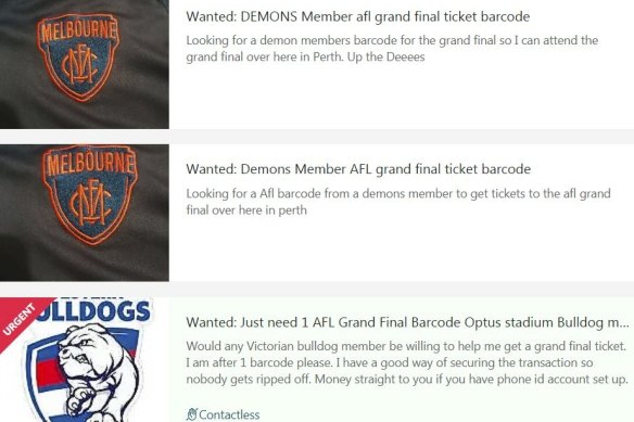 Victoria-based members gift rare grand final barcodes to friends and ...