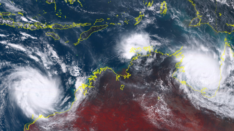 'Dangerous' cyclones to soak and batter Australia's north