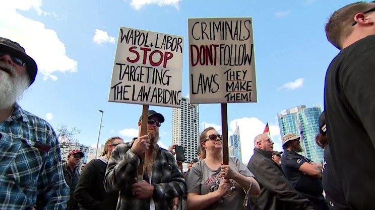 pro gun protest perth