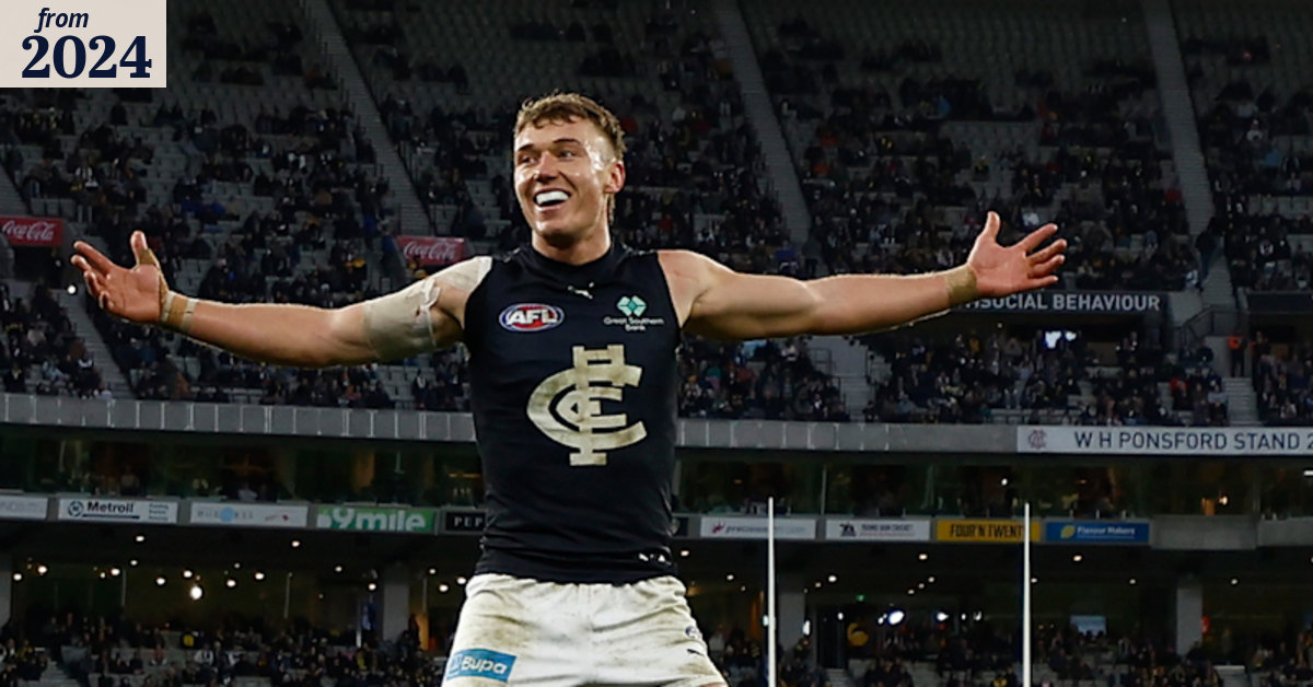 AFL 2024: Carlton Blues rest ruckman Tom De Koning and still thrash ...
