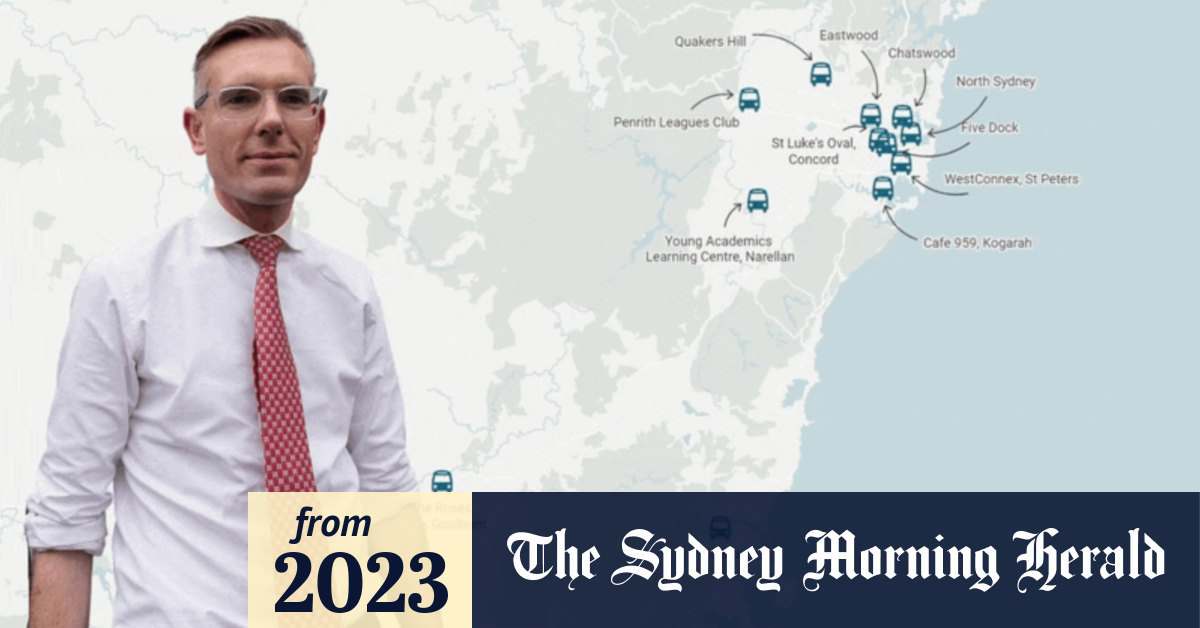 NSW votes 2023: Where Dominic Perrottet and Chris Minns have been ...